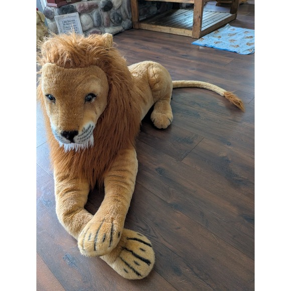 Melissa & Doug | Cat | Melissa Doug Large Lion Plush Jumbo Giant ...